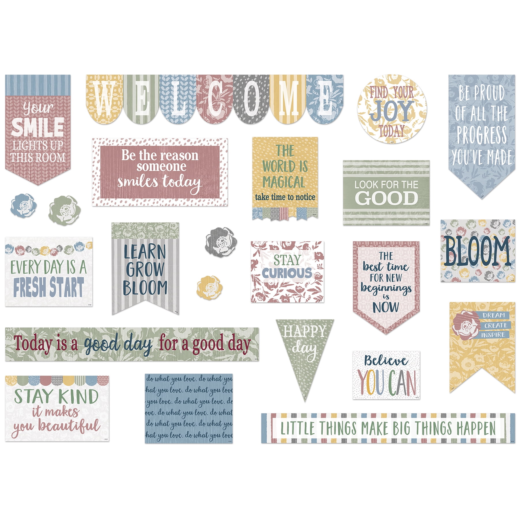 Teacher Created Resources Classroom Cottage Mini Bulletin Board Set, 23 ...