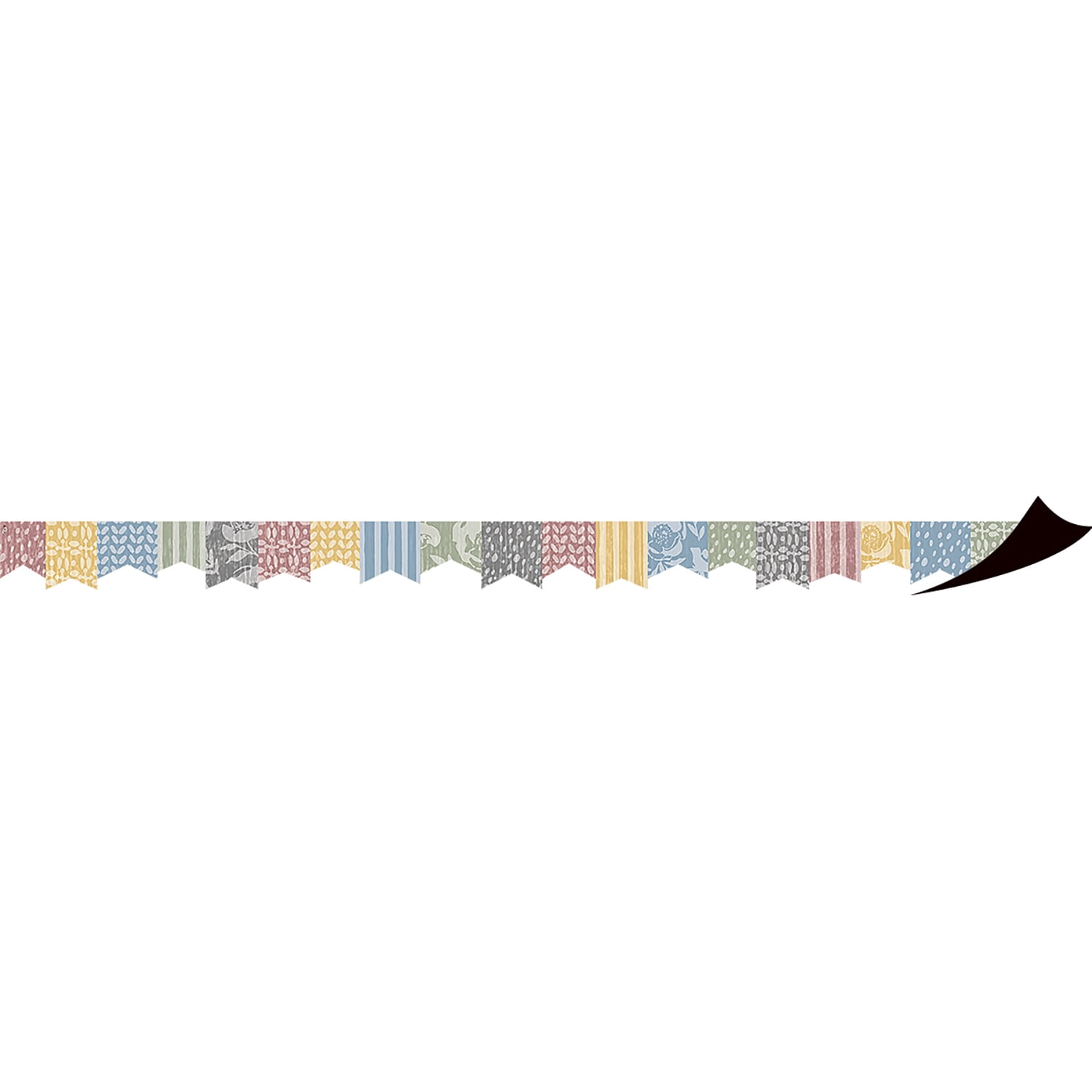 Teacher Created Resources Colorful Cottage Pennants Magnetic Border, 24 ...