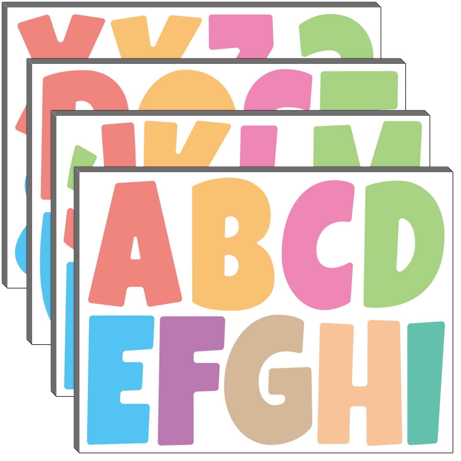 Classroom Decor Letters 234 Pcs, 4 Inch Bulletin Board Alphabet Set ...
