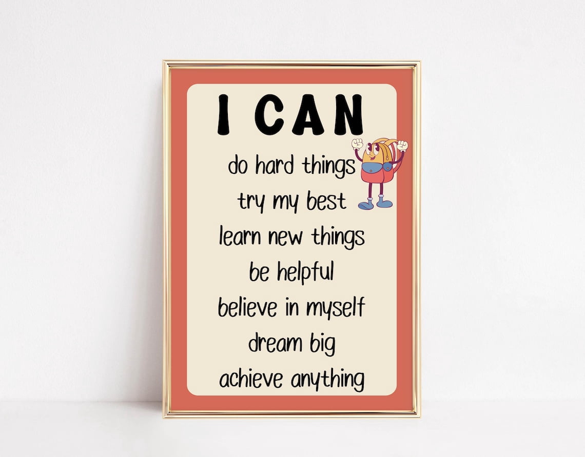 Classroom Decor Wall Art Affirmation Room Positive Teacher Poster ...