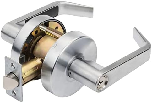 Classroom Door Lock Keyed Lever Lockset, ADA Compliant, Grade 2 Heavy ...