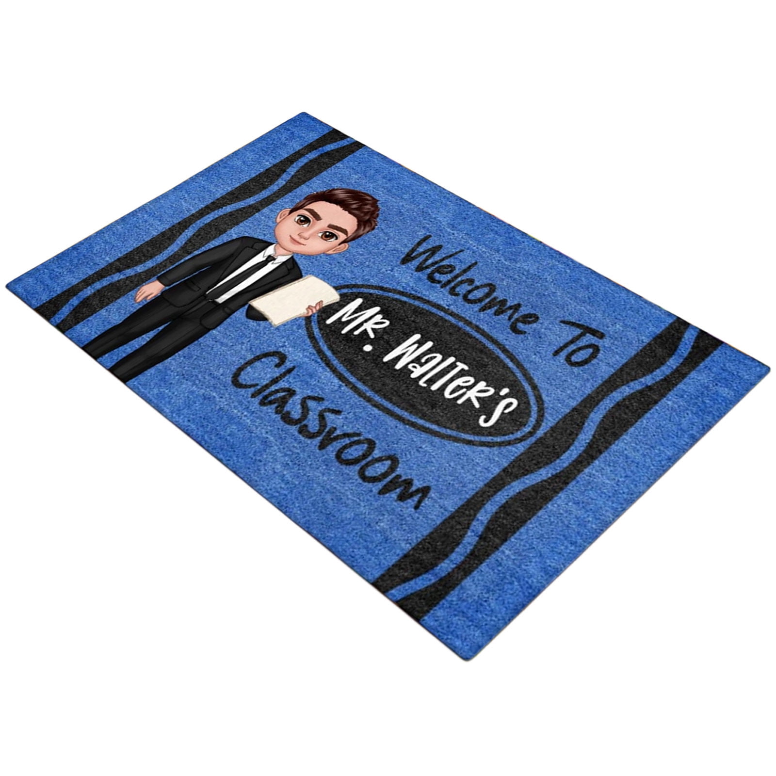 Classroom Door Mat Teacher Crayon Welcome To Classroom Doormat Back To ...