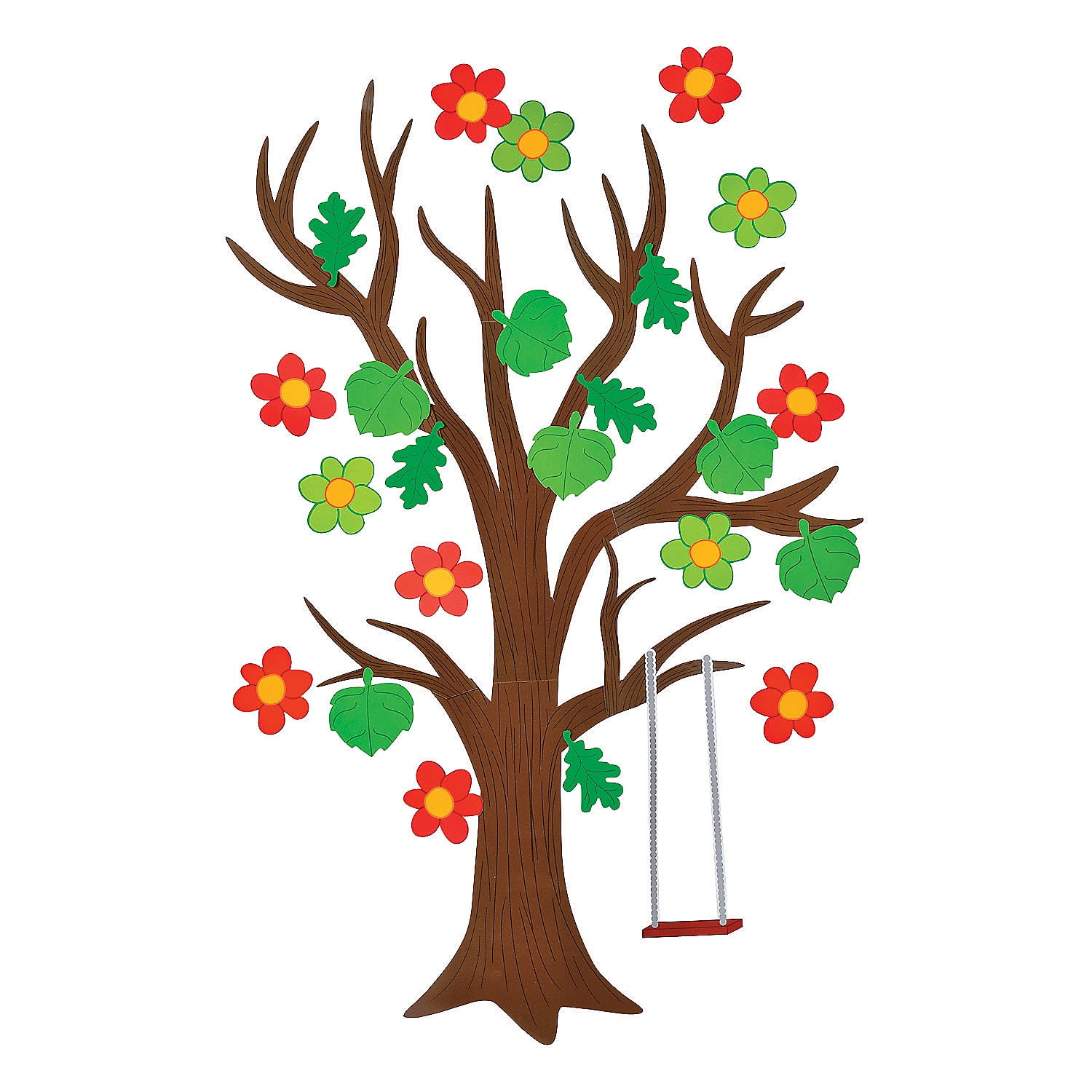 Classroom Giant Tree With Seasonal Cutouts, Back to School Decorations ...