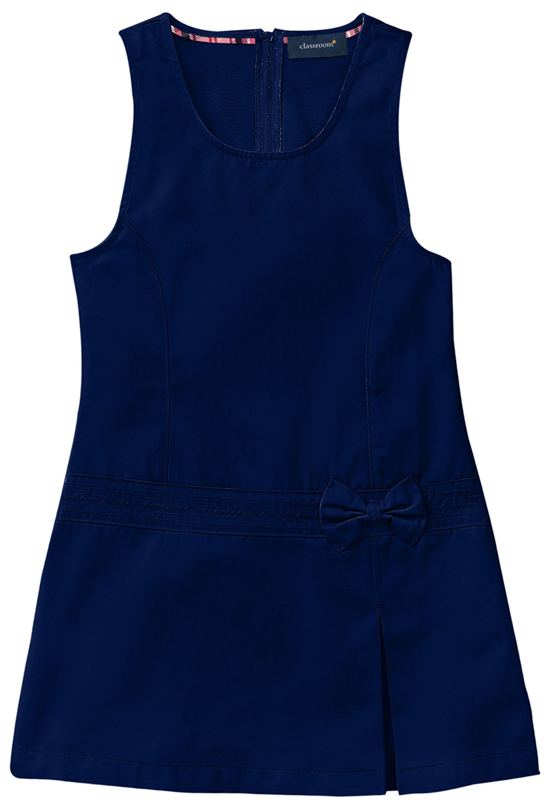 Classroom School Uniforms Girls Poly Cotton Zig-Zag Jumper with Bow ...