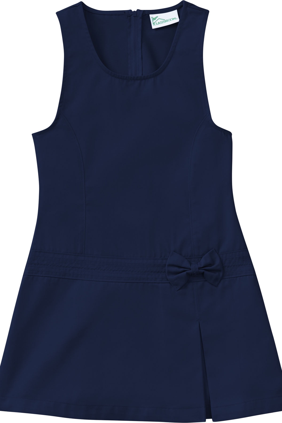 Classroom School Uniforms Girls Poly Cotton Zig-Zag Jumper with Bow ...
