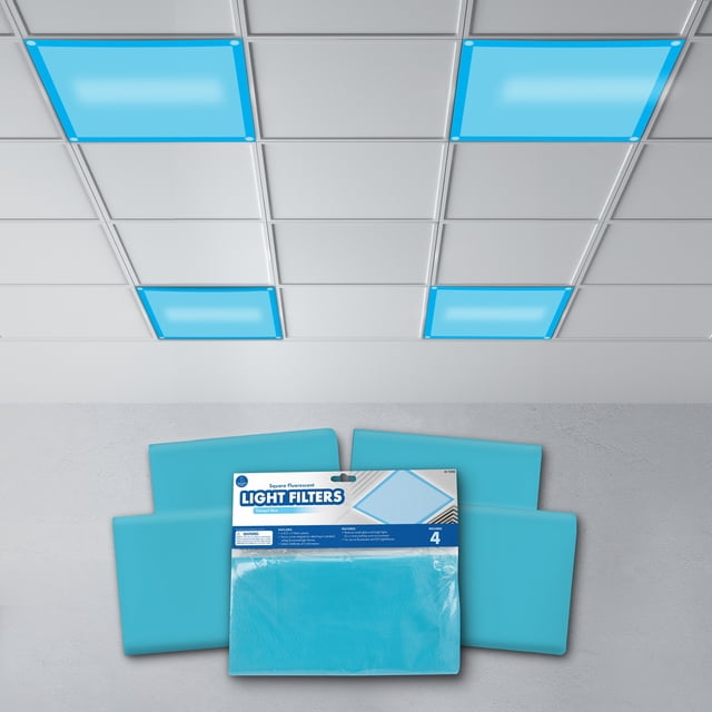 Classroom Light Filters, 2' x 2', Tranquil Blue, Set of 4 - Walmart.com