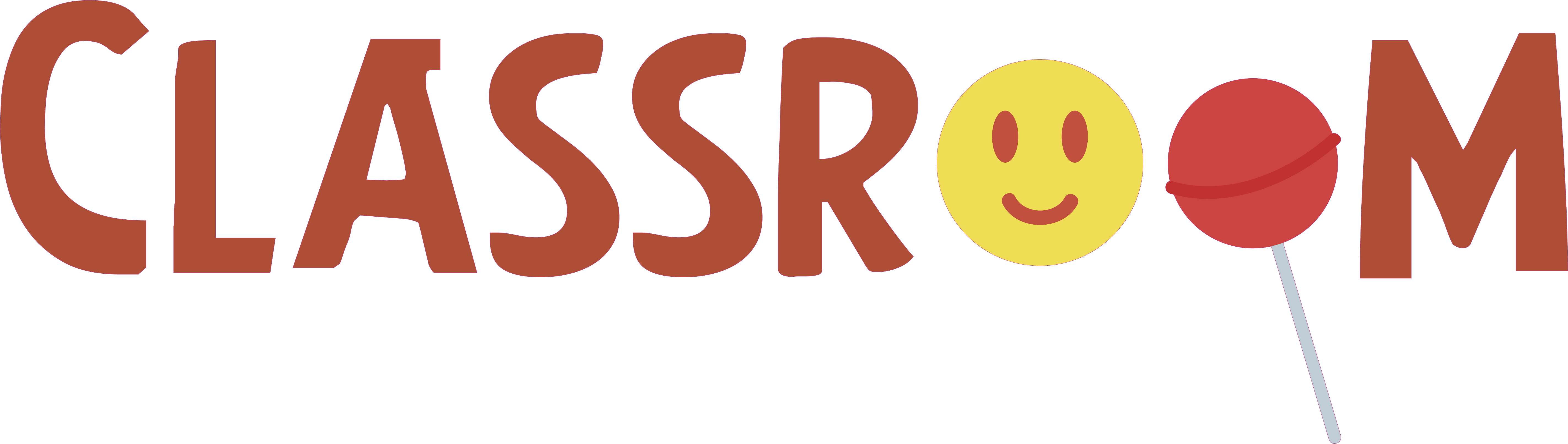 Classroom Logo with Smiley Face and Sweet Lollipop Design Vinyl Wall ...