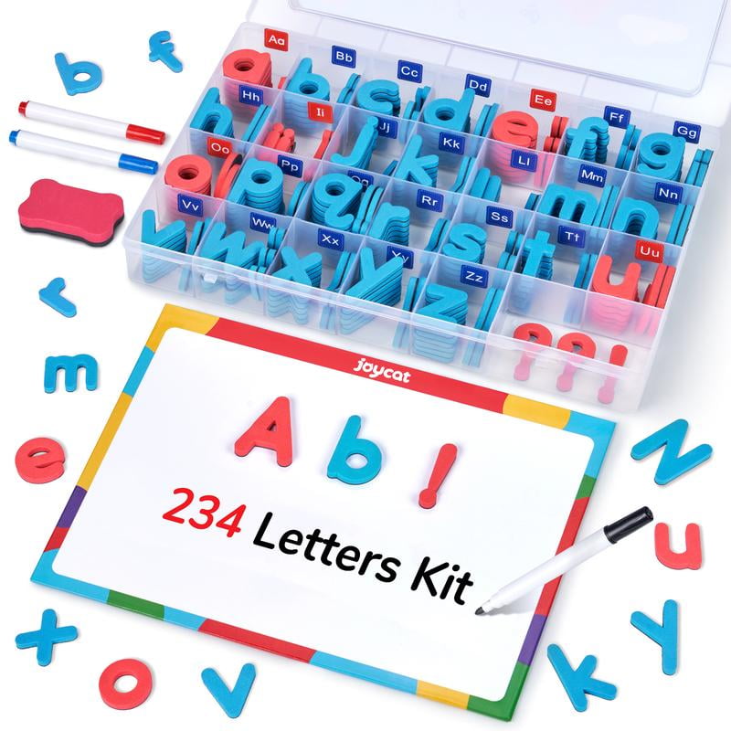 Classroom Magnetic Letters Kit 234 Pcs with Double, Foam Alphabet ...