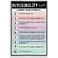 Classroom Maths Education Math Learning Poster Divisibility Rules Chart ...