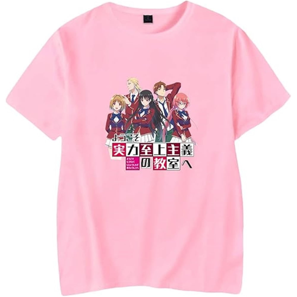 Classroom Of The Elite Merch T-shirt Anime Print Short Sleeve Unisex ...