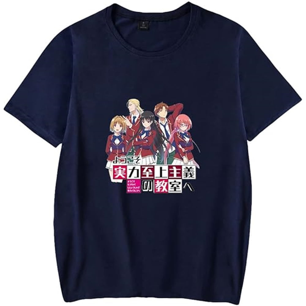 Classroom Of The Elite Merch T-shirt Anime Print Short Sleeve Unisex ...