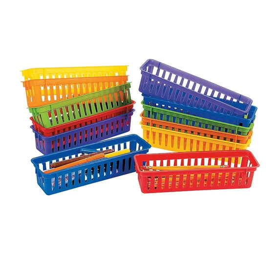 Classroom Plastic Pencil and Marker Holder - School Supplies Organizer ...