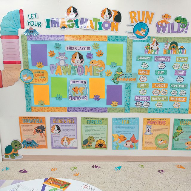 Fun Express Classroom Pets Decorating Kit (195 Piece) - Walmart.com