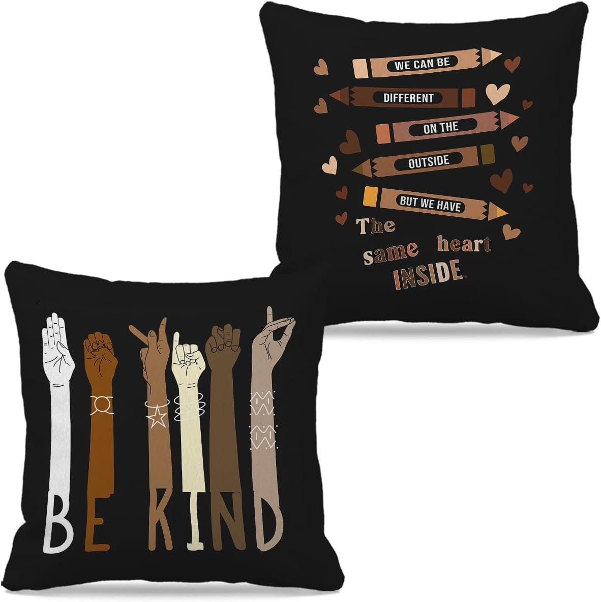 Classroom Pillows Covers 18x18 Set of 2, Sign Language Pillow Covers ...