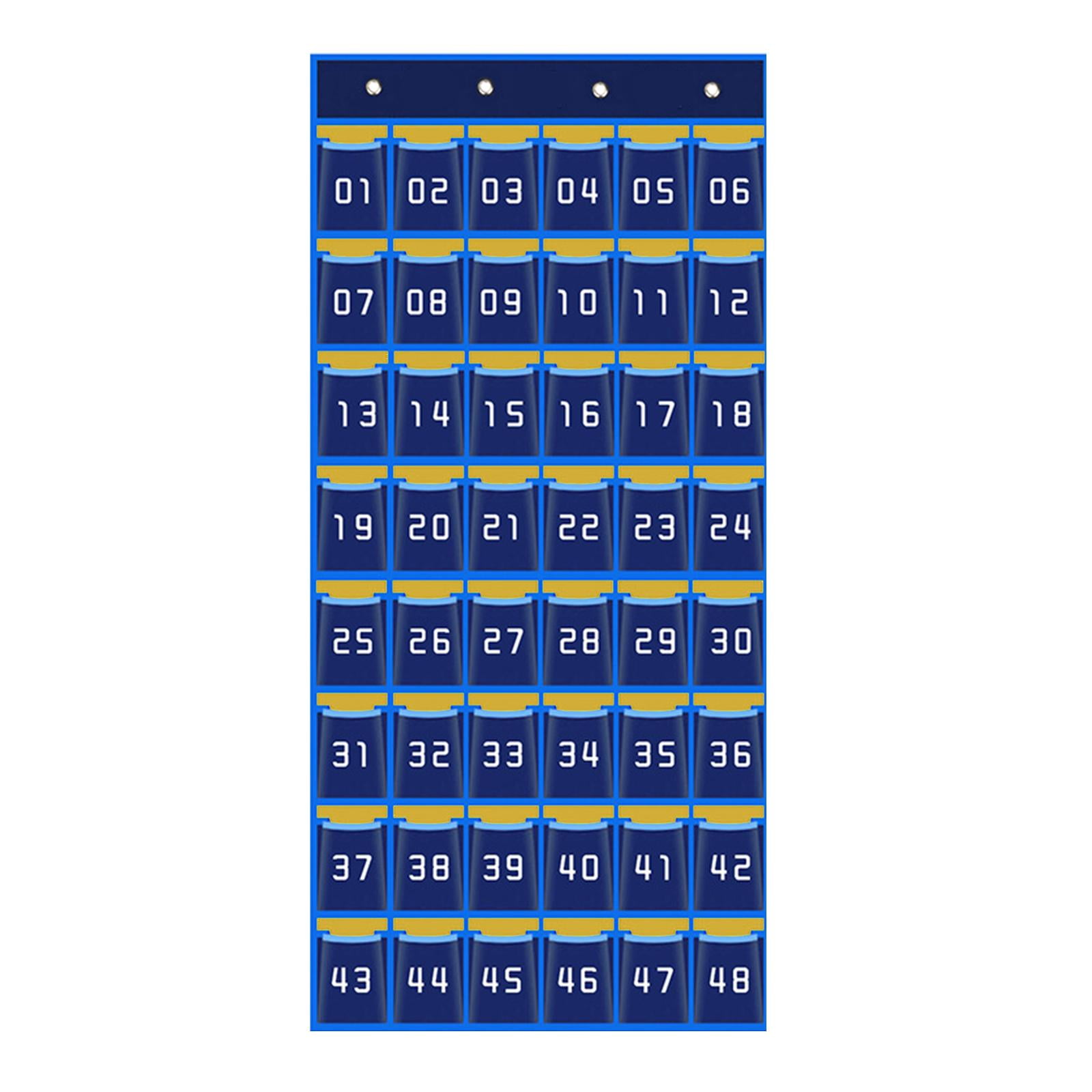 Classroom Pocket Chart with Number Pocket Organizer for Home Bedroom ...