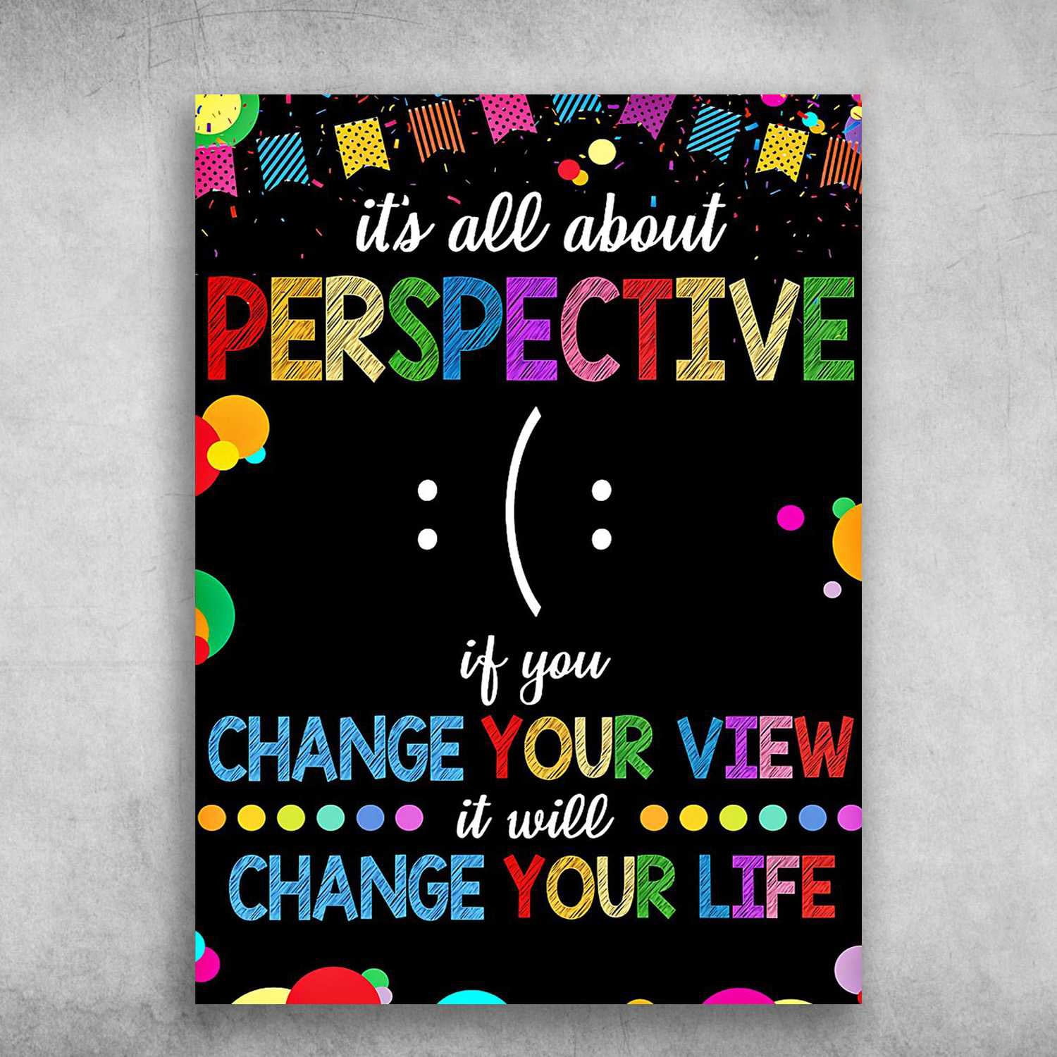 Classroom Poster - It's All About Perspective, If You Change Your View ...