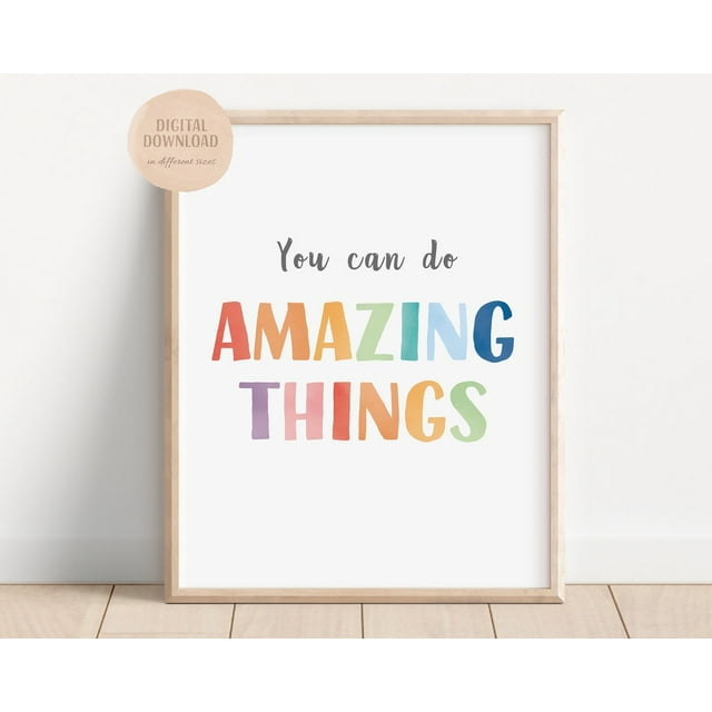 Classroom Poster, Positive Classroom Art, Growth Mindset, Printable ...