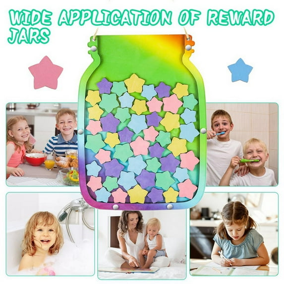 Classroom Reward Jars for Kids Toddlers Star Jar Reward System ...