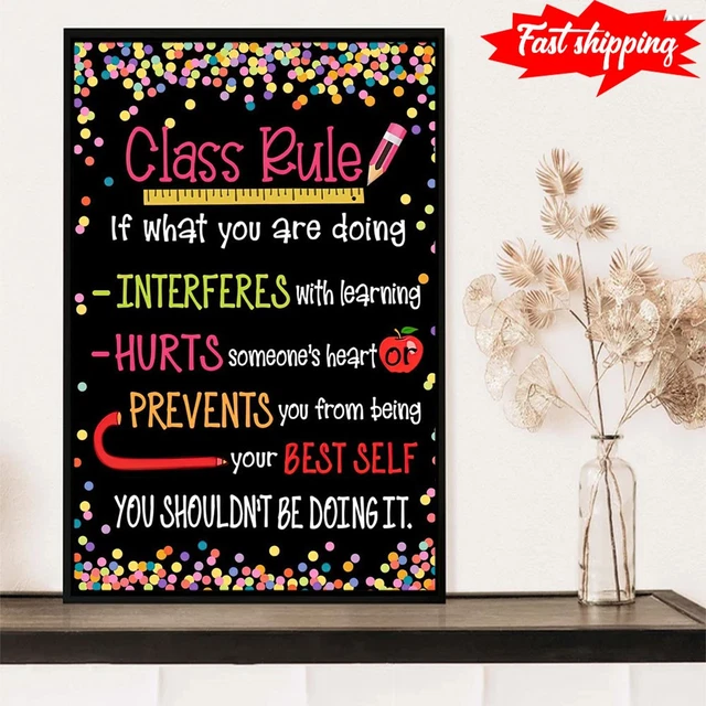 Classroom Rules Class Rules If What You Are Doing Interferes With NO ...