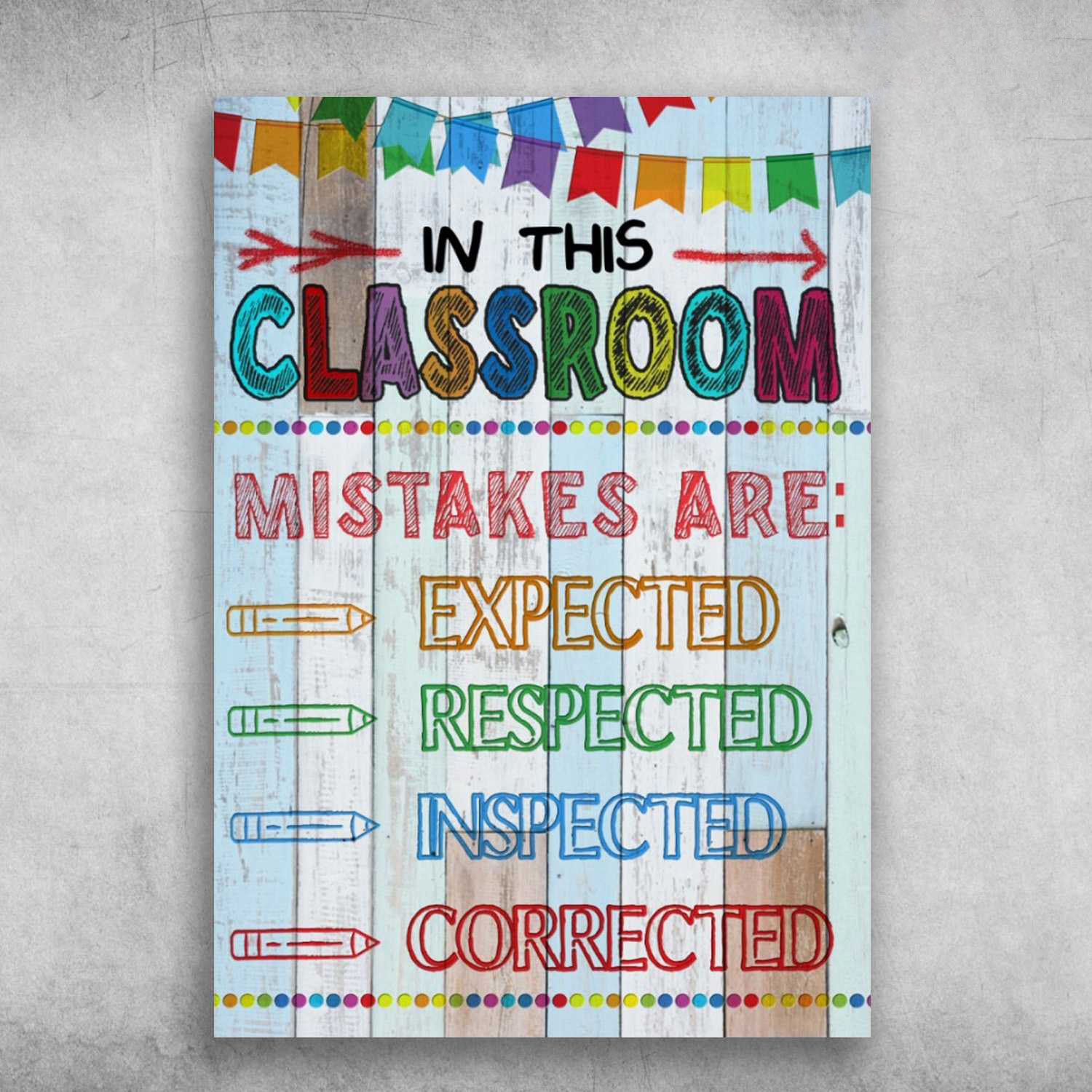Classroom Rules - In This Classroom, Mistakes Are Expected, Respected ...
