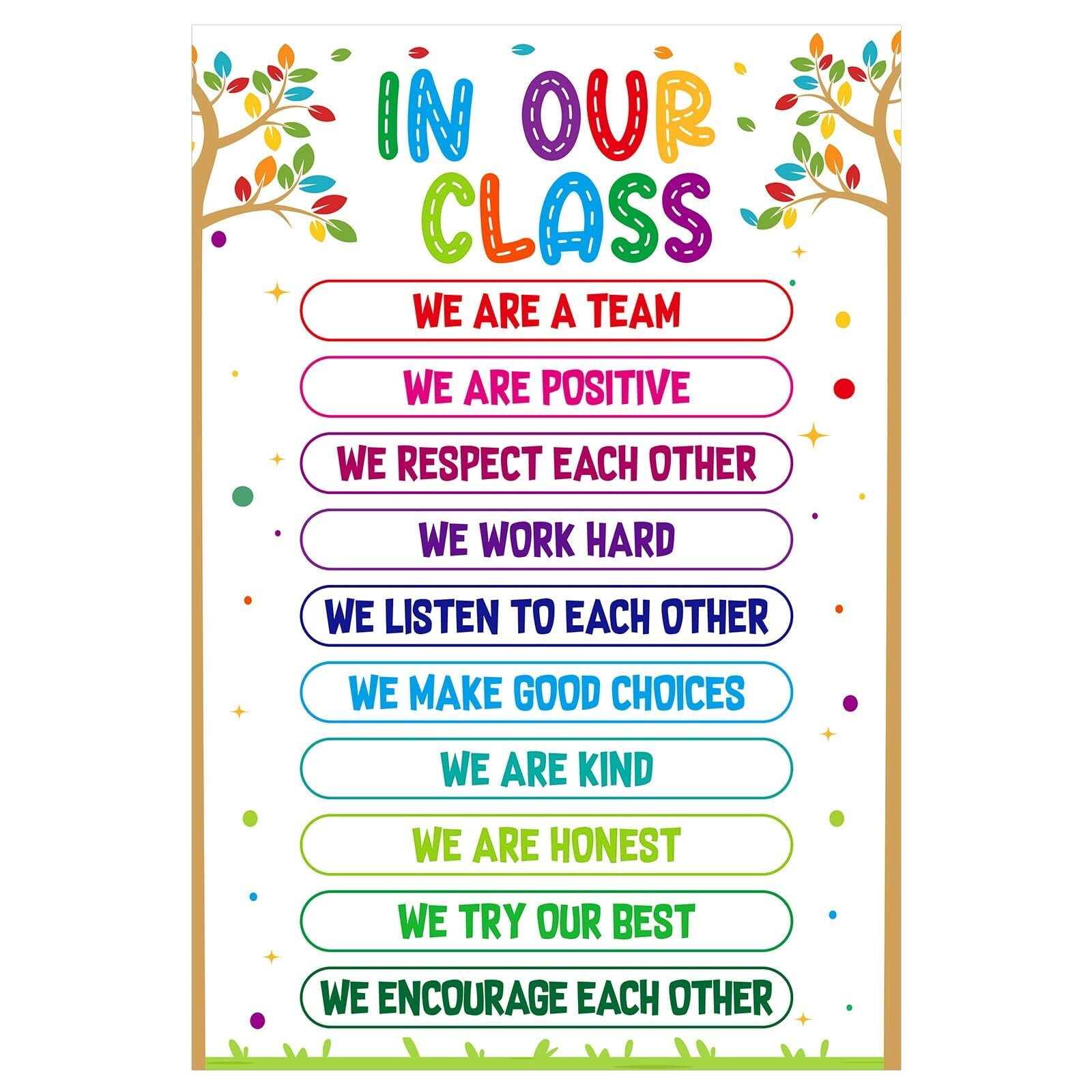 Classroom Rules - Motivational Posters for Classroom Decorations in Our ...