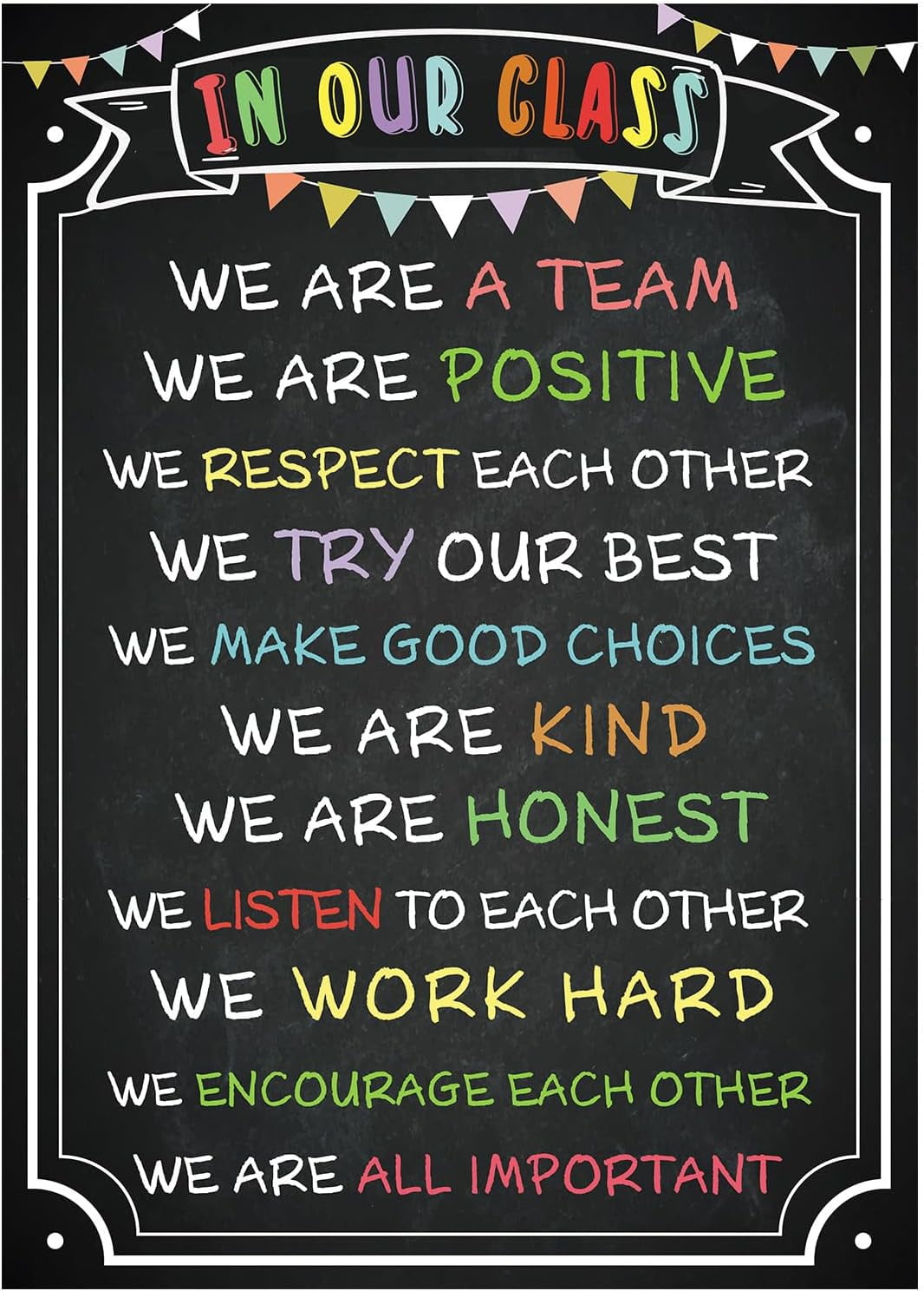 Classroom Rules Poster Educational Posters for Classroom Decorations ...
