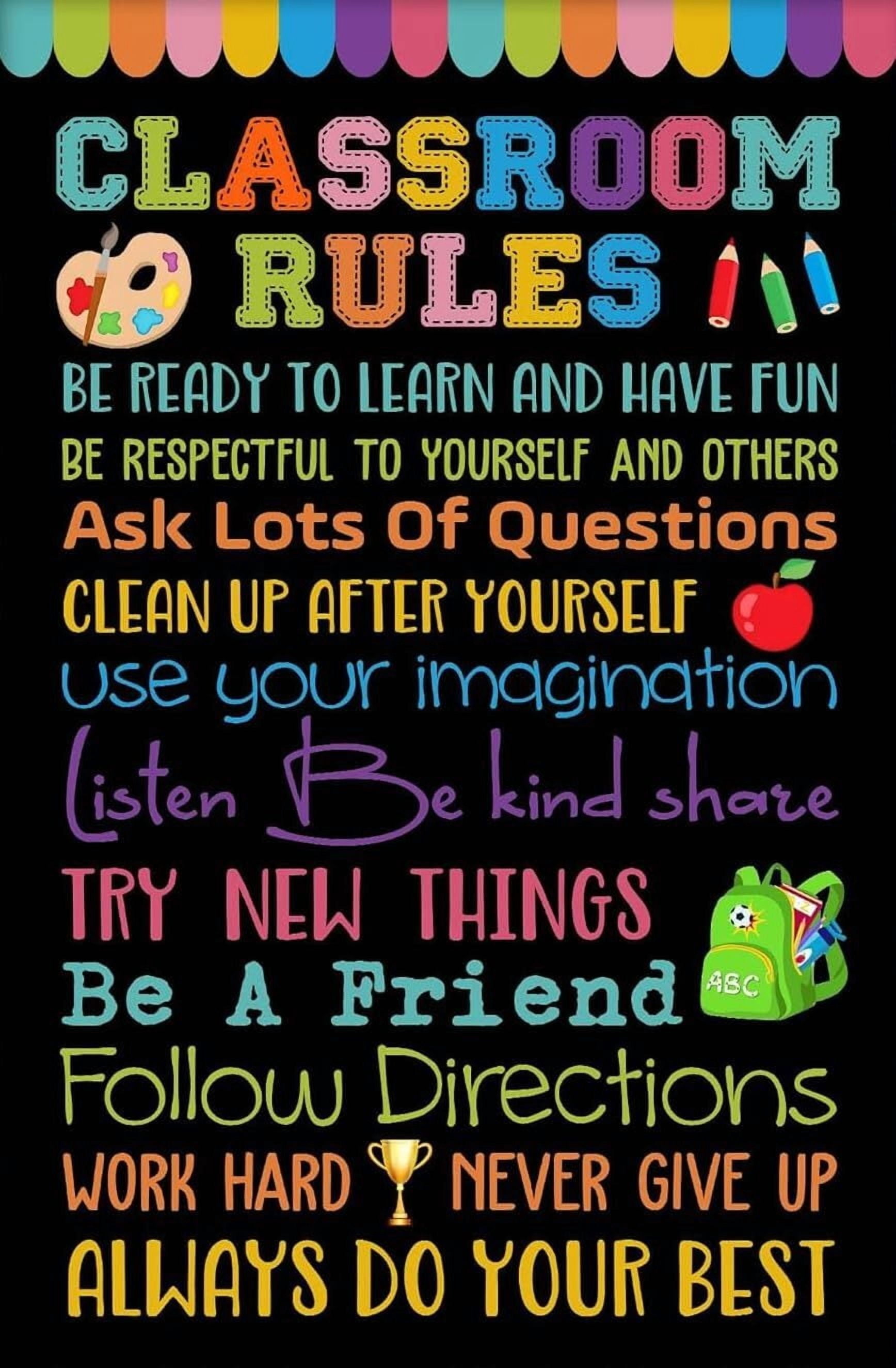 Classroom Rules Poster Be Ready To Learn Classroom Decor, Teacher ...