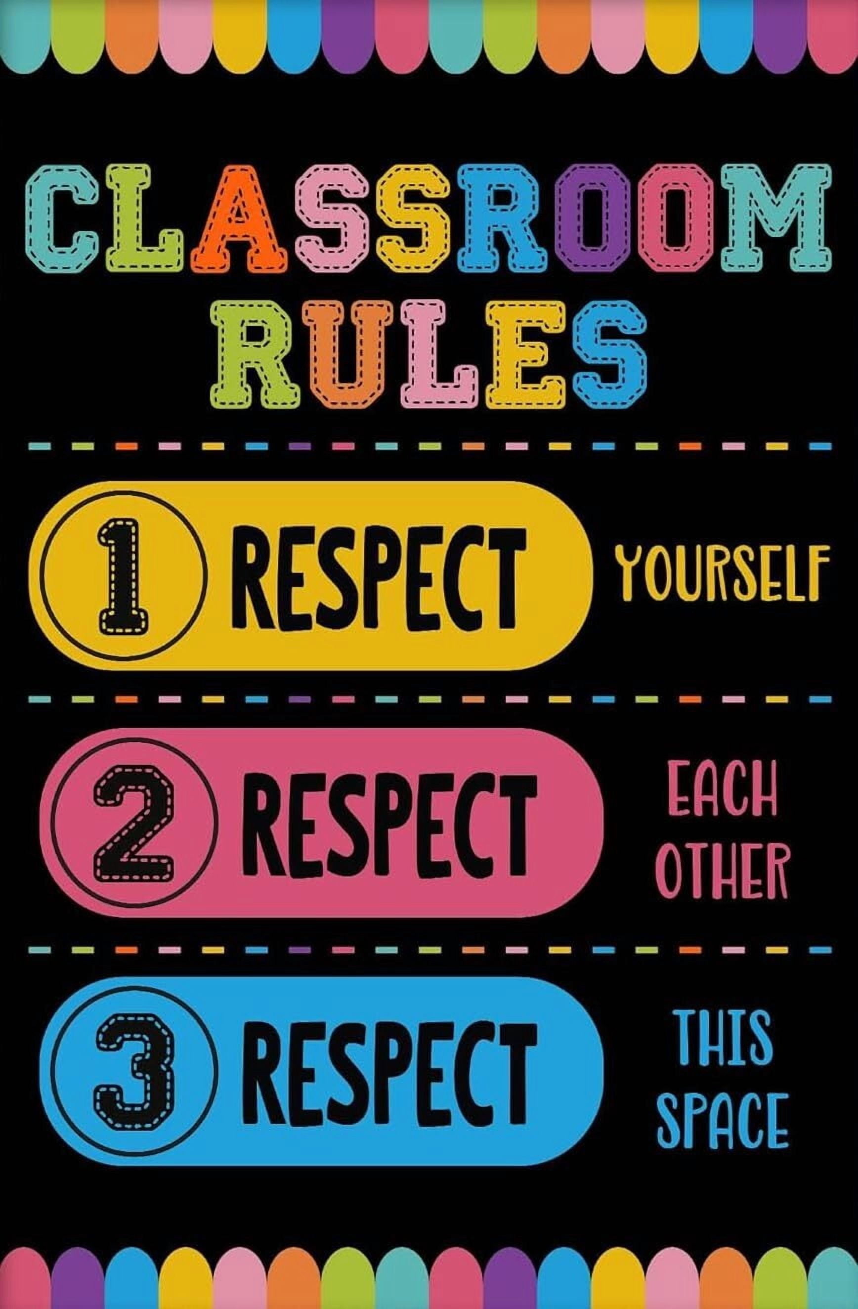 Classroom Rules Respect Yourself Poster Classroom Decor, Teacher Office ...