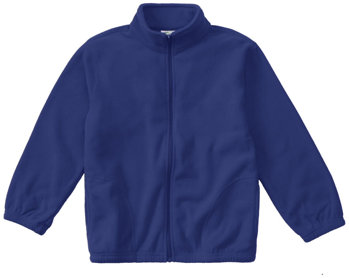 Classroom School Uniforms Adult Polar Fleece Jacket 59204, XL, Royal ...
