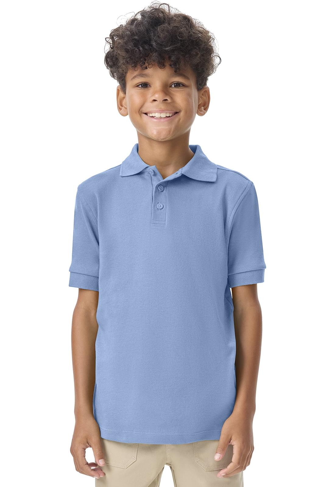 Classroom School Uniforms Adult Short Sleeve Interlock Polo CR891 ...