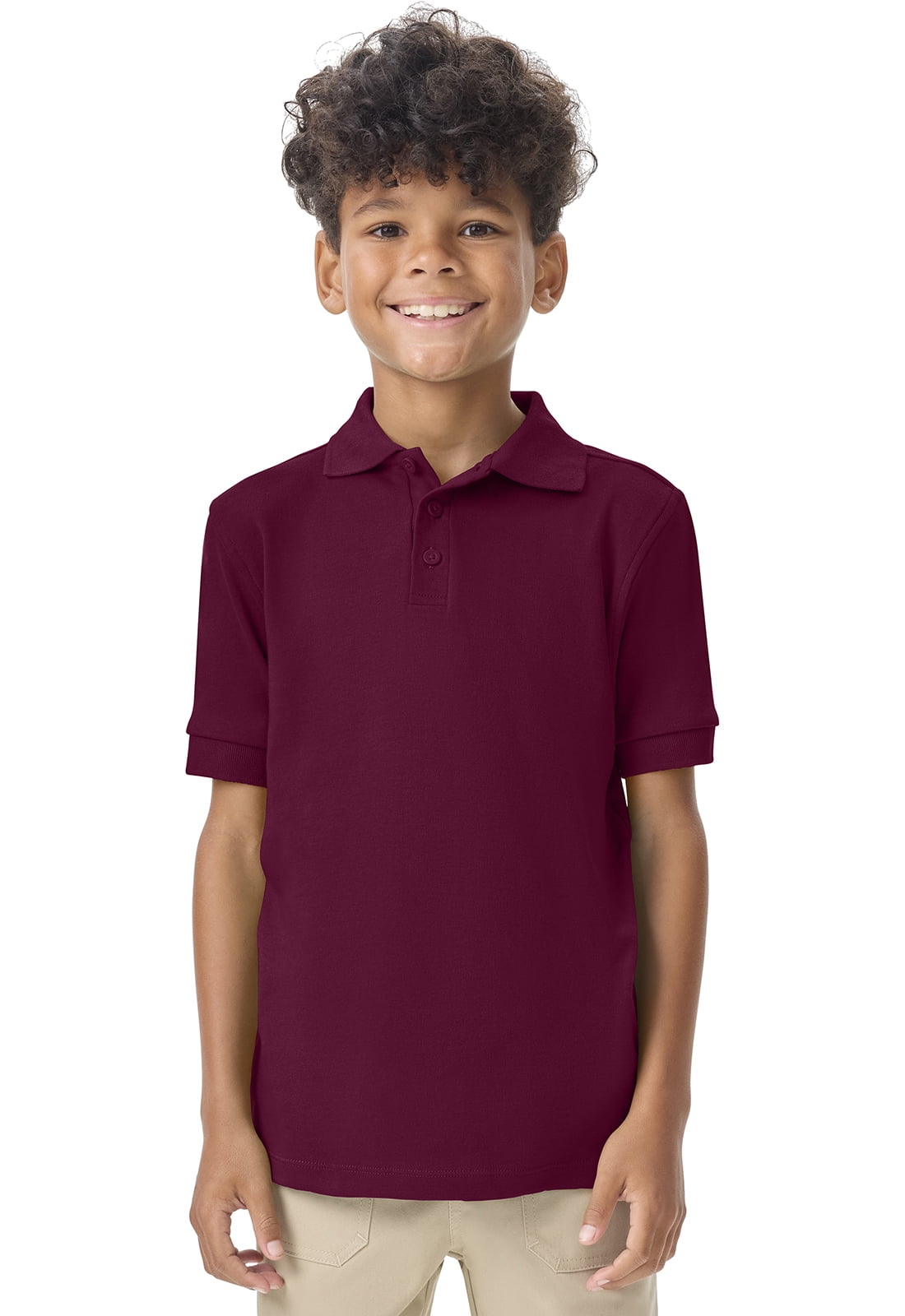 Classroom School Uniforms Adult Short Sleeve Interlock Polo CR891 ...