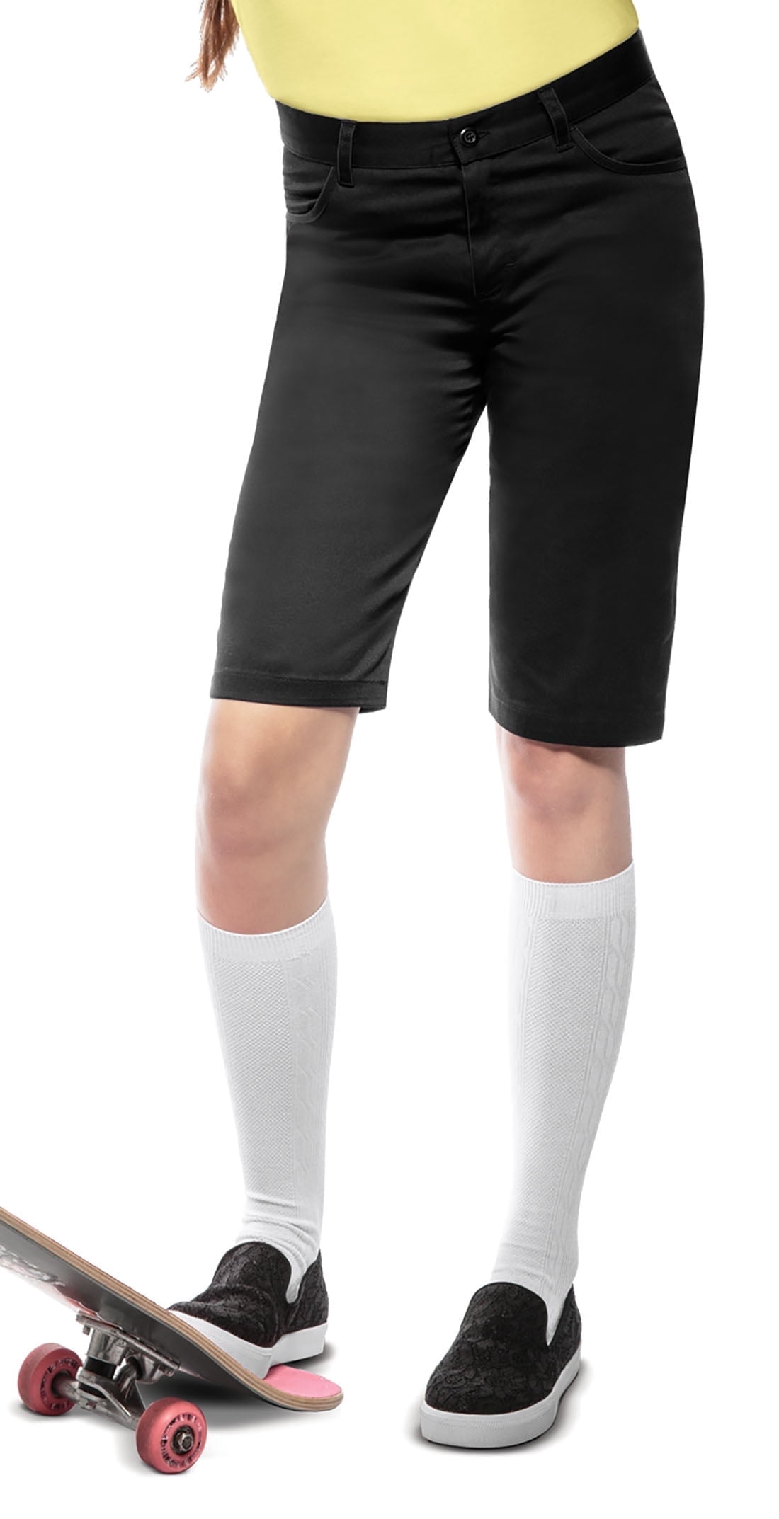 Classroom School Uniforms Stretch "Matchstick" Shorts for Juniors ...