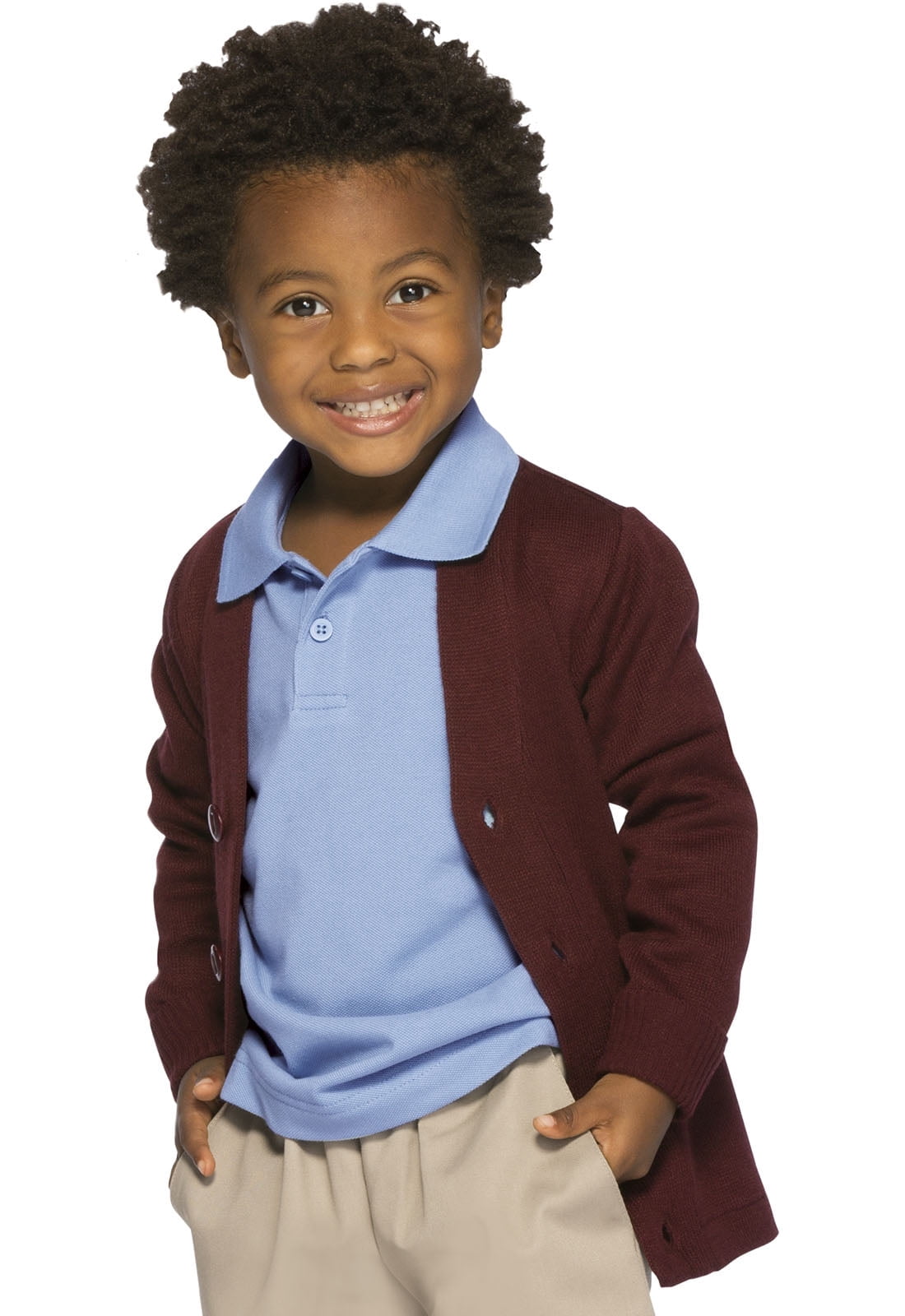 Classroom School Uniforms Big Kid Cardigan Sweater 56432, S, Burgundy ...