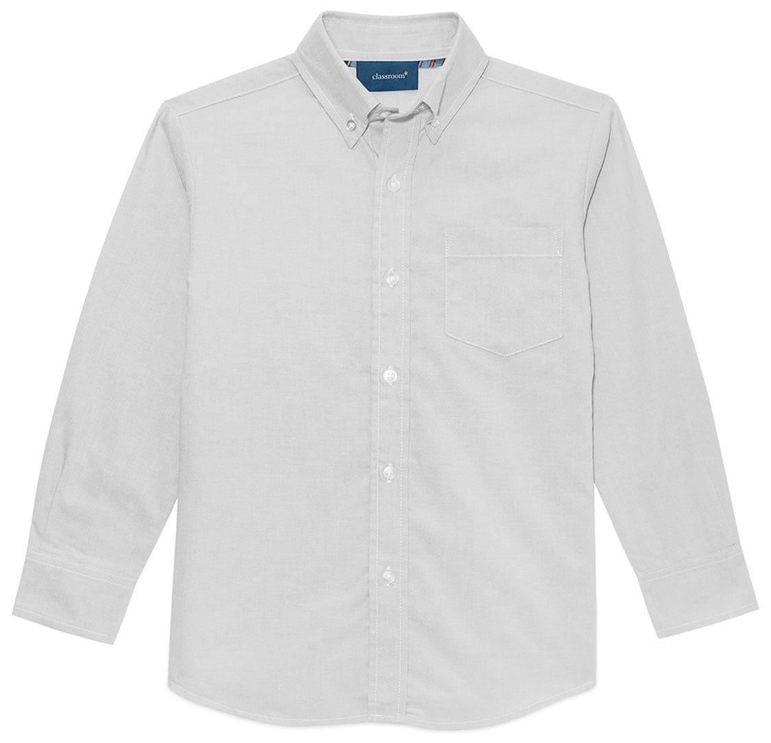 Classroom School Uniforms Big Kid Long Sleeve Oxford Shirt 57672 ...