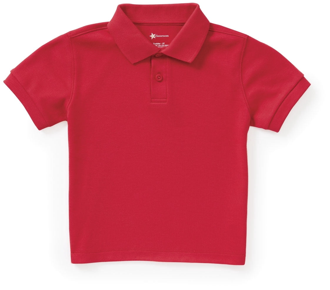 Classroom School Uniforms Adult Short Sleeve Interlock Polo CR891 ...