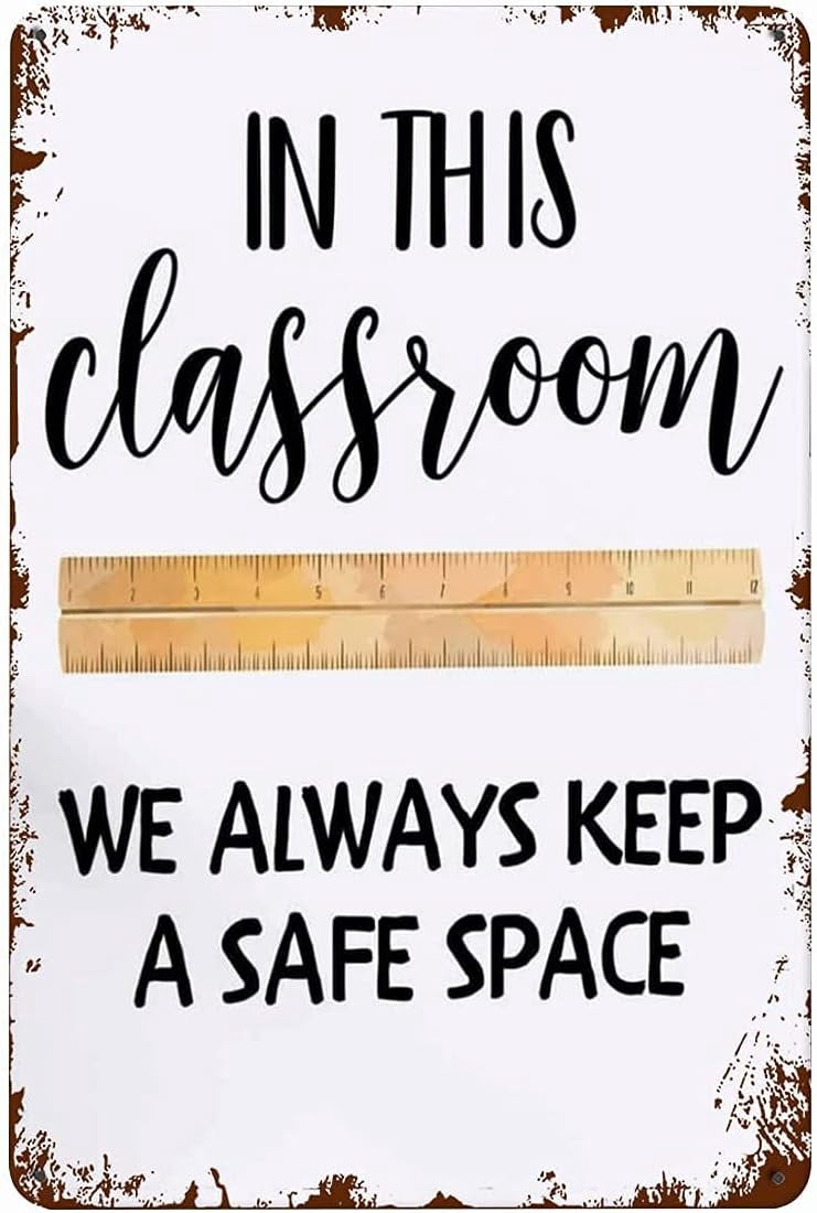 Classroom Sign School Safety for Teachers Classroom Social Distance ...