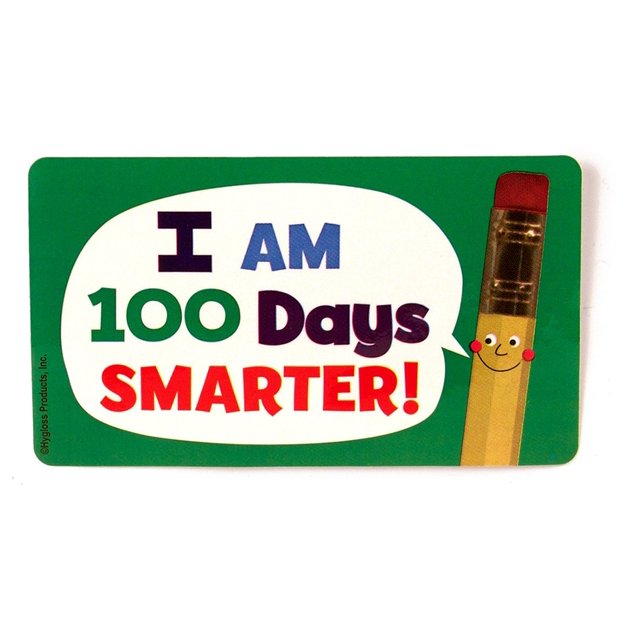 Classroom Stickers 25/Pkg-I Am 100 Days Smarter! - Walmart.com