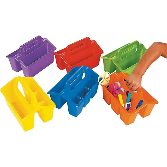 Fun Express Table Caddy Storage Baskets, Set of 6, Stack for Easy ...