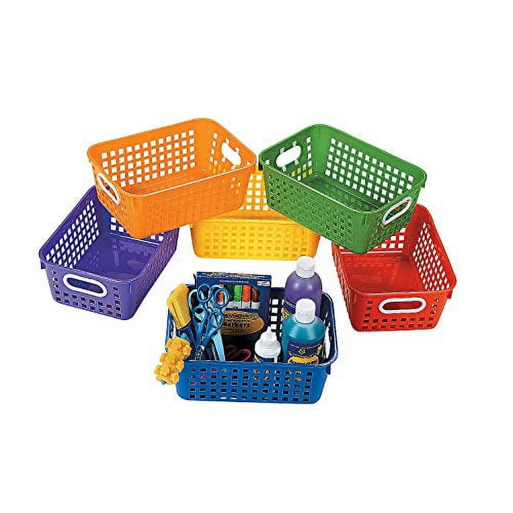 Classroom Storage Tall Baskets W/Handles 6 Pieces Educational And ...