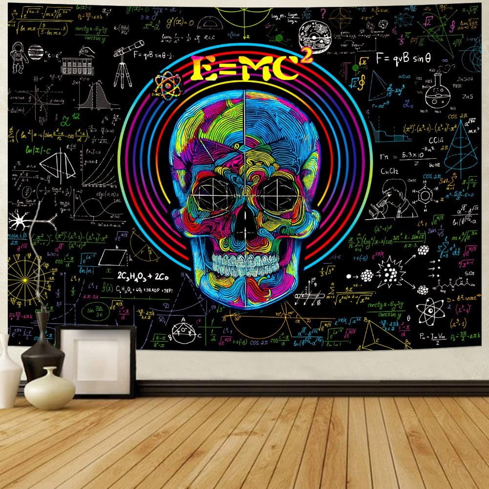 Classroom Tapestry Math Formula Tapestry Equations Geometry Art Wall ...