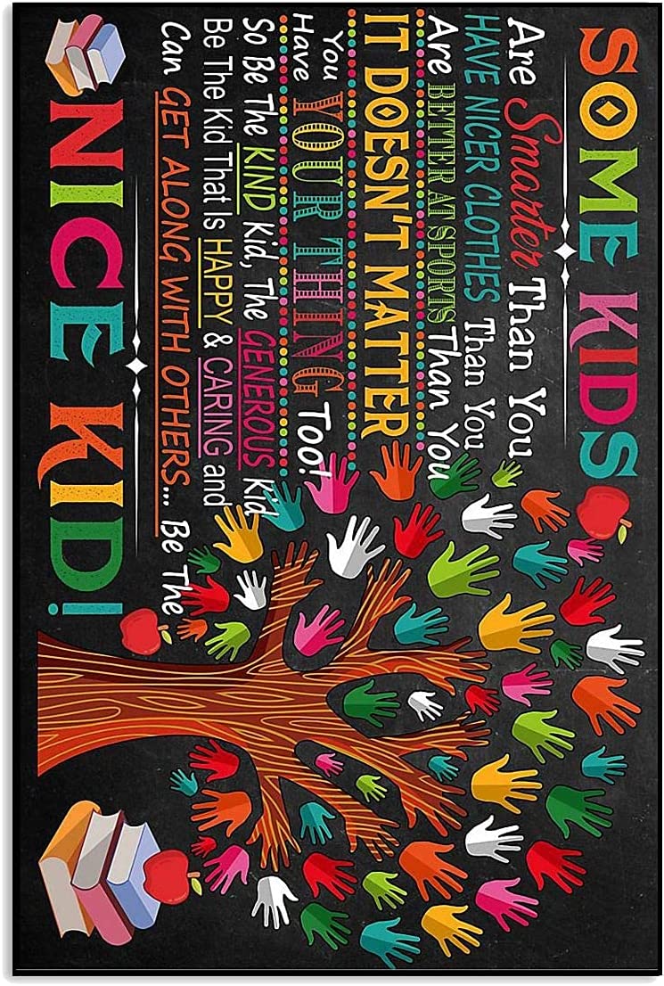 Classroom Teacher Metal Signs School Decor Posters Some Kids Are ...