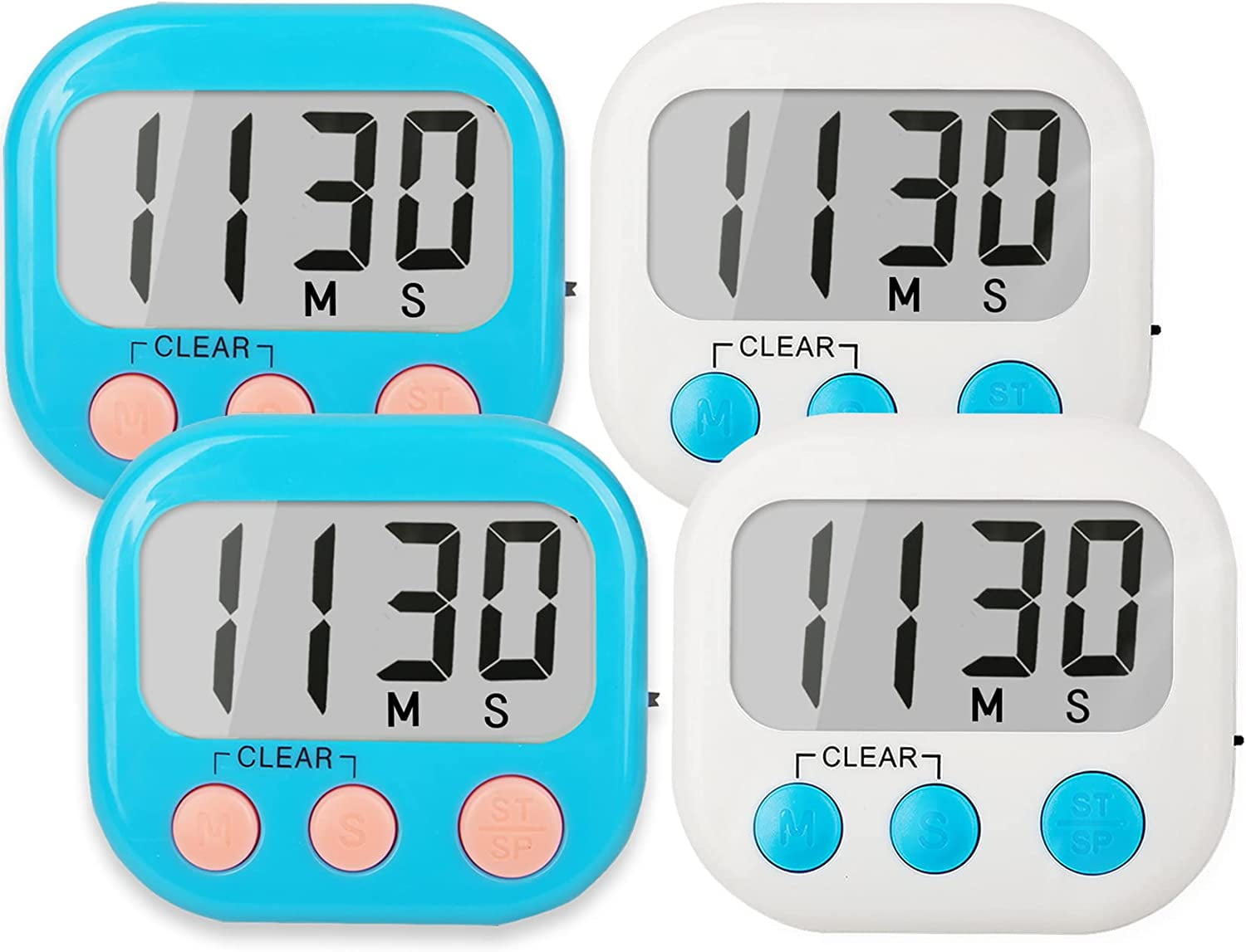 Classroom Timers for Teachers Kids Large Magnetic Digital Timer 4 Pack ...