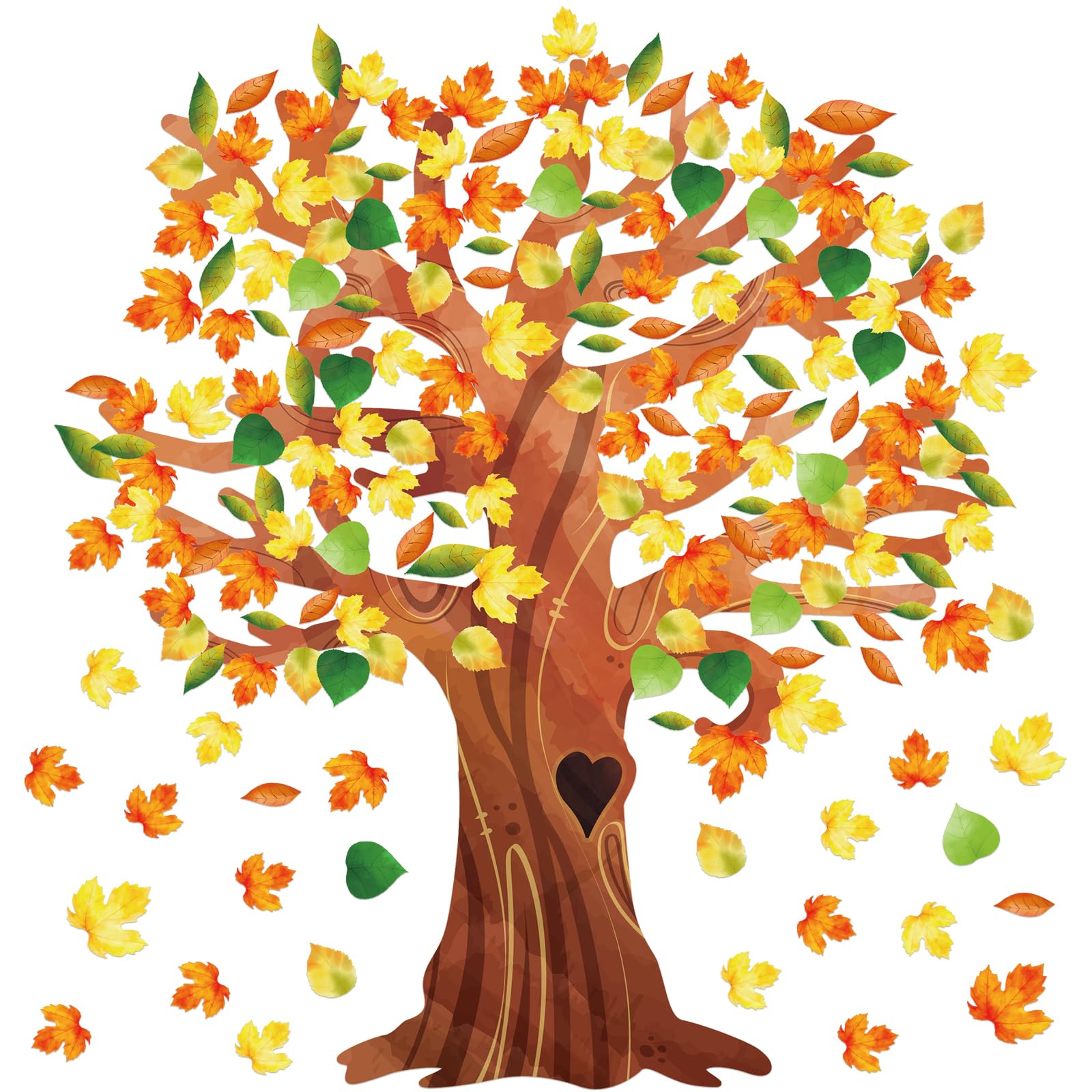 Classroom Tree Bulletin Board Set Fall Maple Tree Cutouts Autumn ...