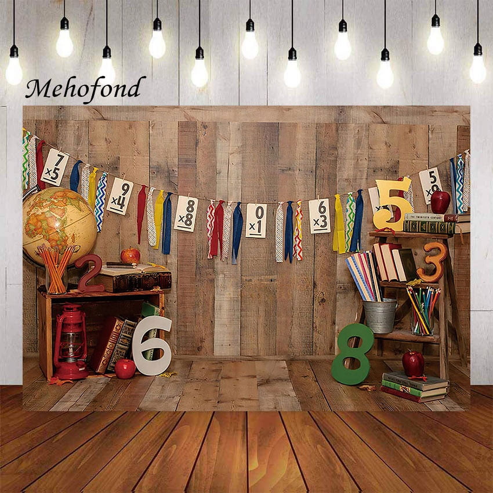 Classroom Vintage Wooden House Back to School Child Birthday Cake Smash ...