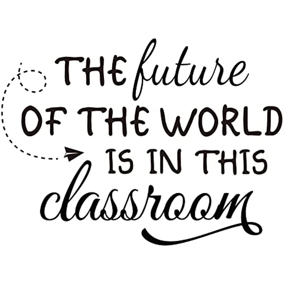 Classroom Wall Decals The Future of This World is in This Classroom ...