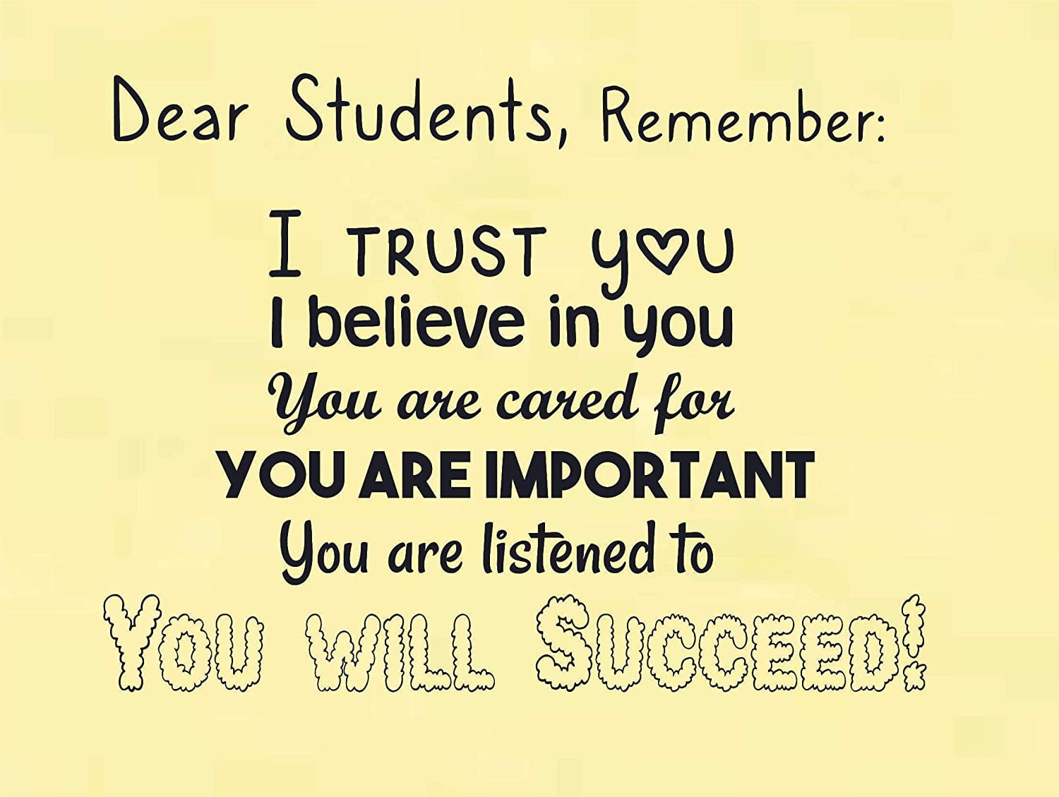 Classroom Wall Decals Stickers Decor Motivation Educational Quotes for ...