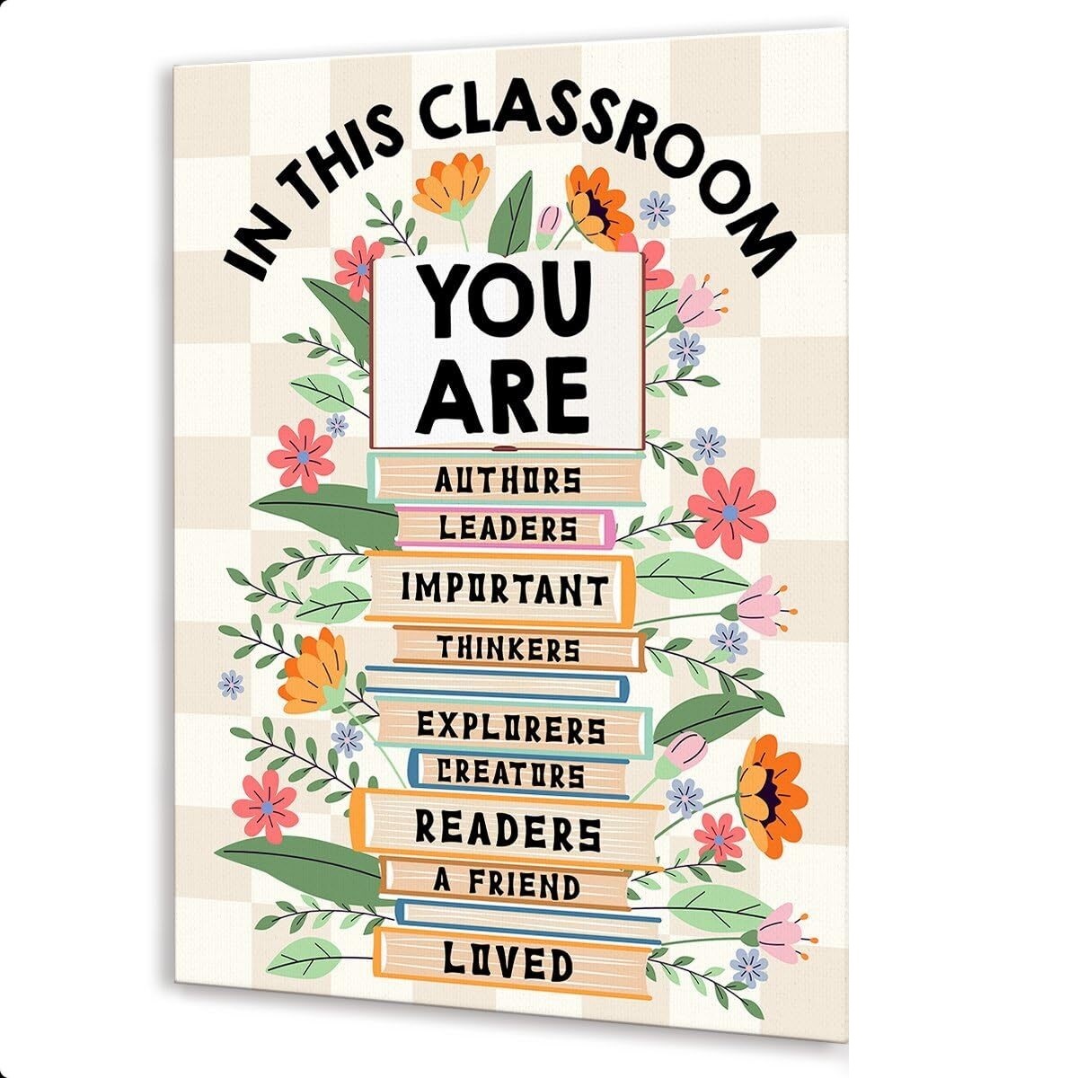 In This Classroom You Are Important Canvas Wall Art,Educational ...