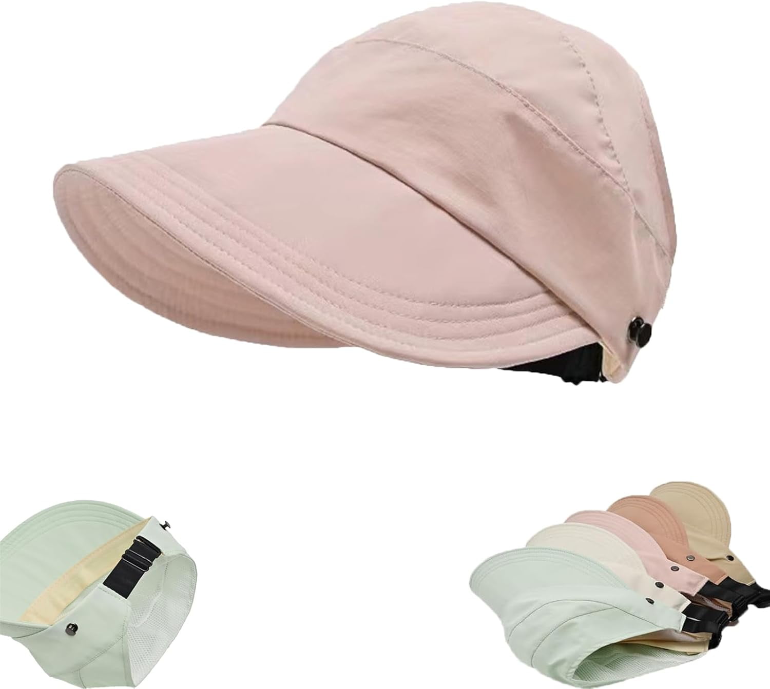 Classupery Outdoor UV Protection Hollow Top Sun Hat, Women's Wide Brim ...