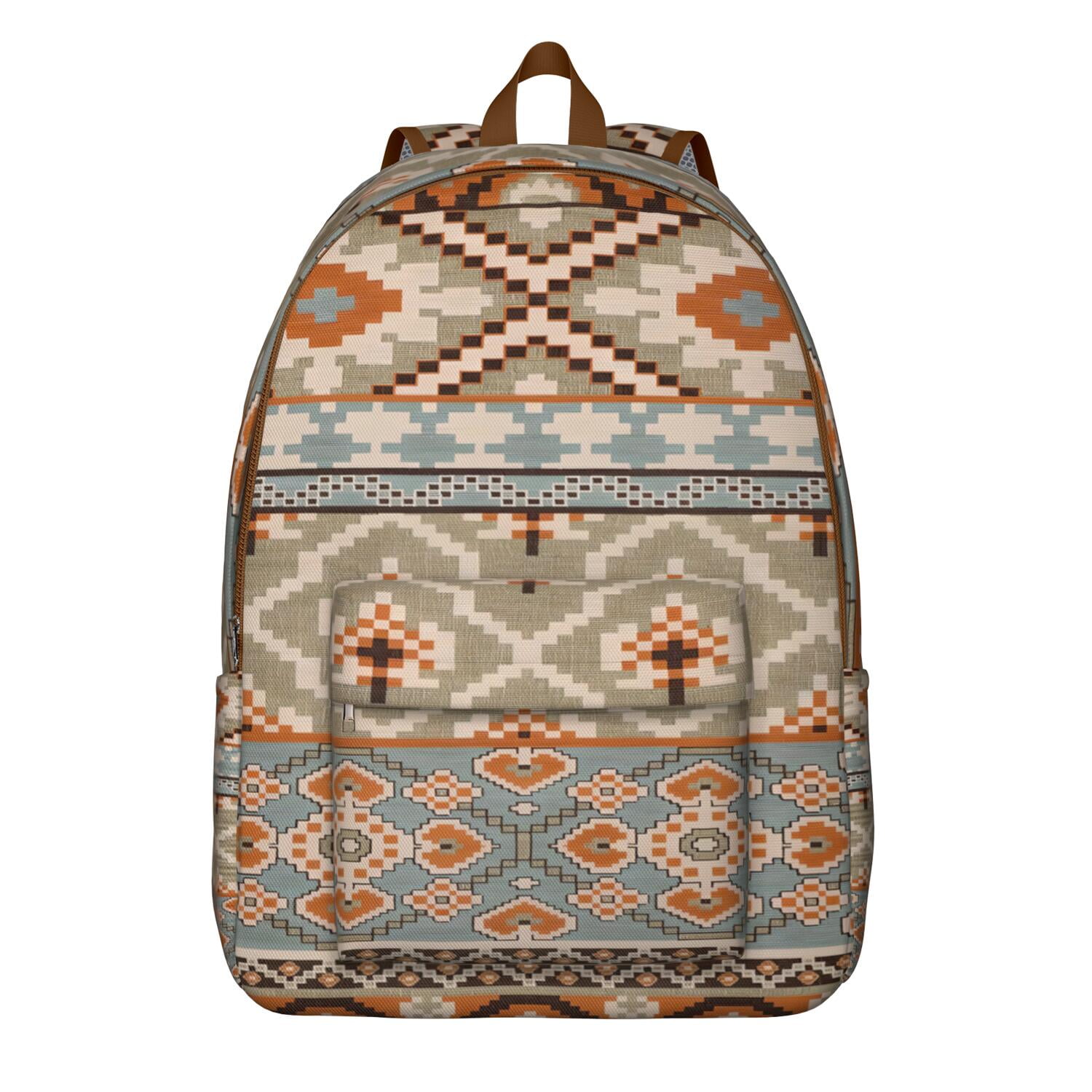Classy Boho Backpack for Ladies: Bohemian Style Rucksack with Front ...