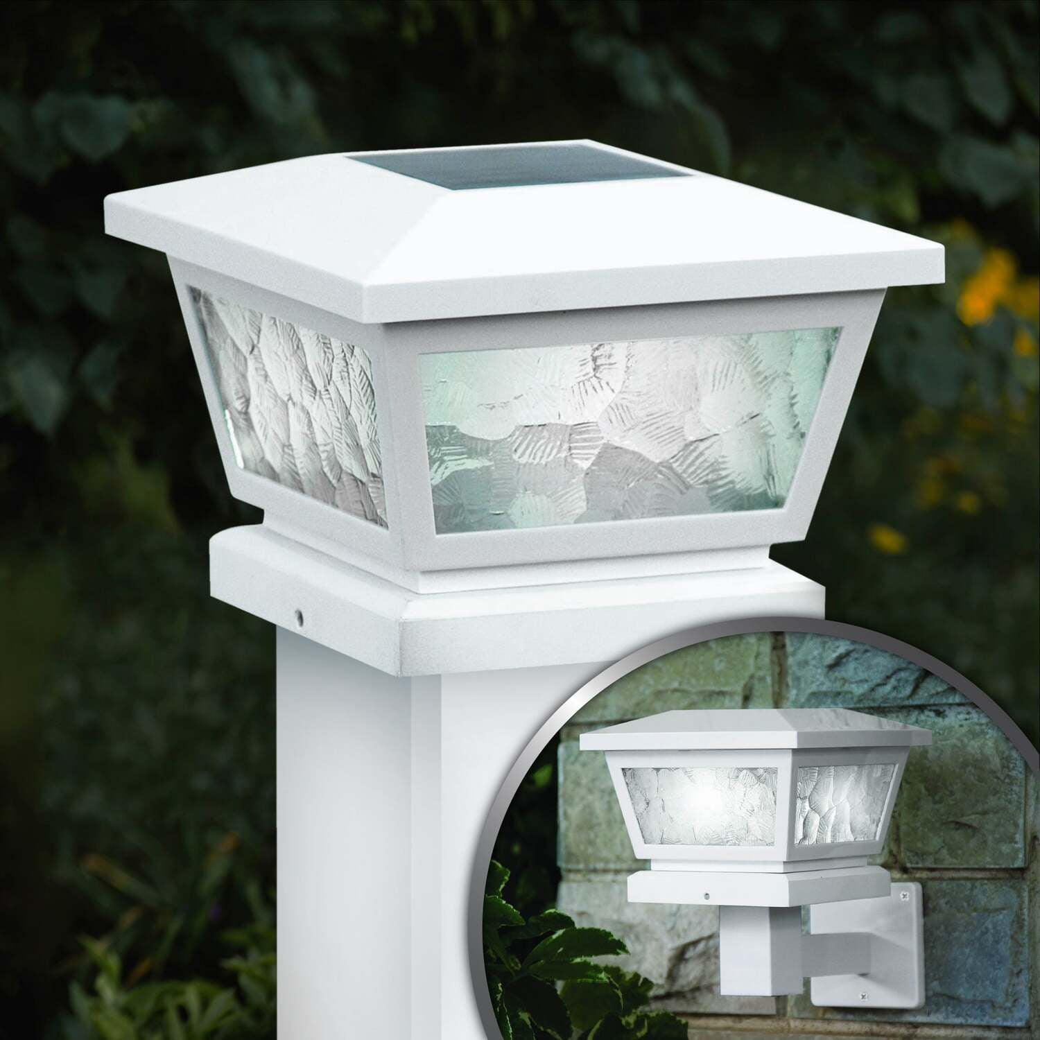 Classy Caps Fs100 Fairmont 7" Wide Led Solar Post Cap Light That Fits 3 ...